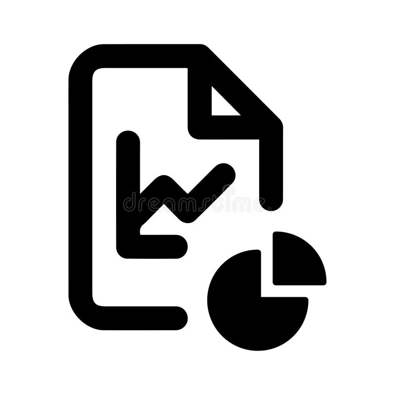 Statistics Icon, File Organization Stock Illustration - Illustration of ...