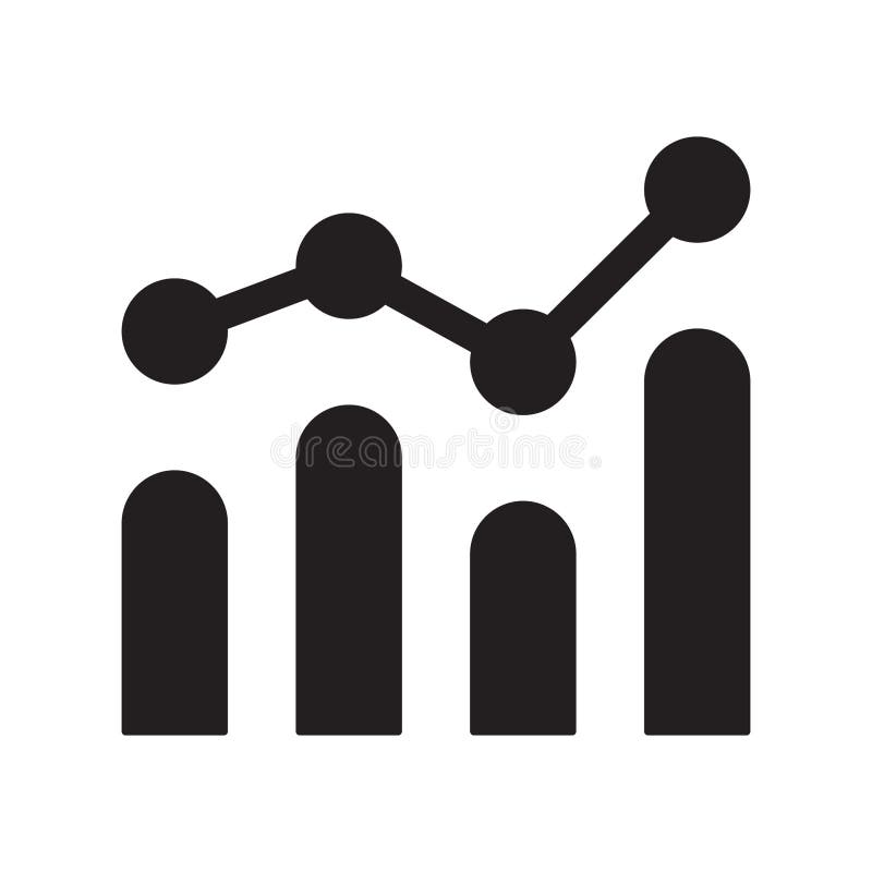Statistics Icon Isolated, Infographic Chart Symbol. Stock Illustration ...