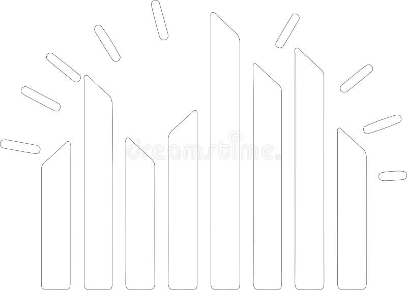 Statistics Icon Outline Silhouette Generative Ai Stock Vector ...