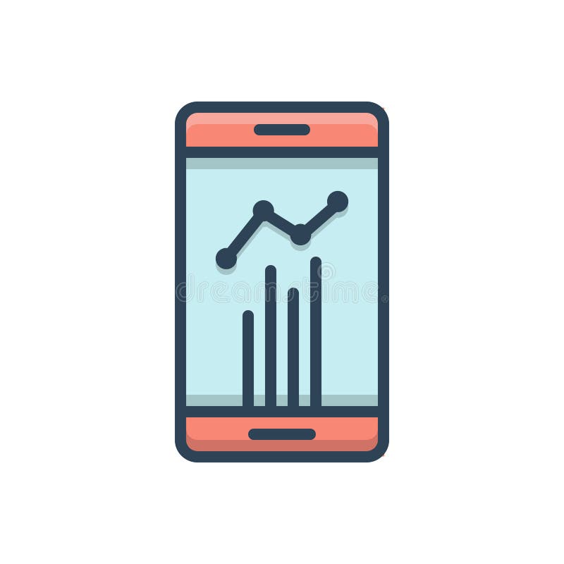Color Illustration Icon for Statistics, App and Mobile Stock ...