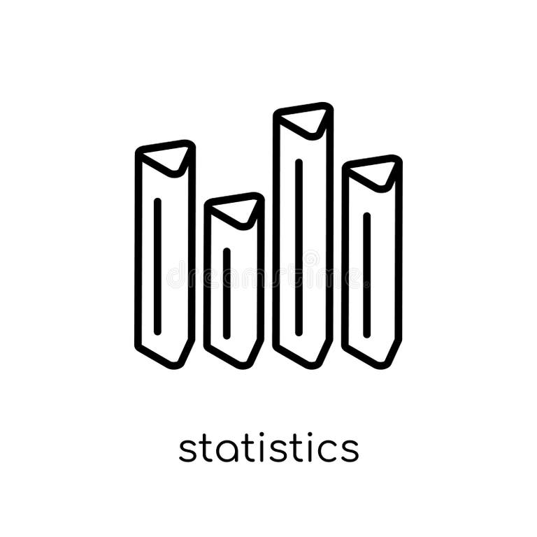 Statistics Icon. Trendy Modern Flat Linear Vector Statistics Icon on ...
