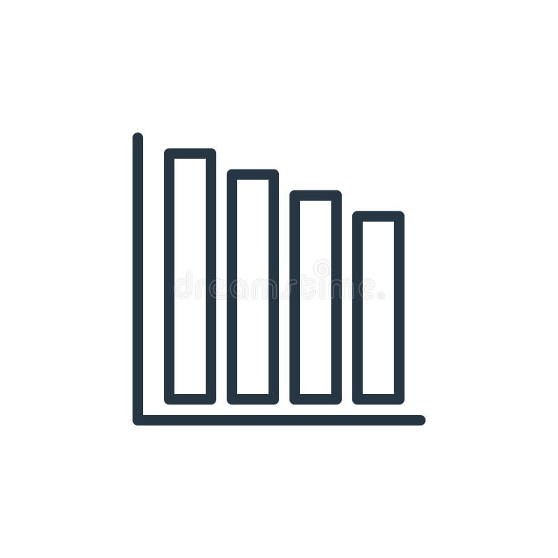 Statistics Icon Vector from Busines and Finace Concept. Thin Line ...