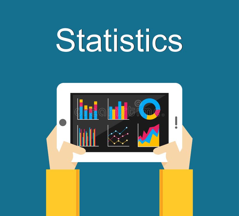 Statistics Illustration Concept Stock Vector - Illustration of graph ...