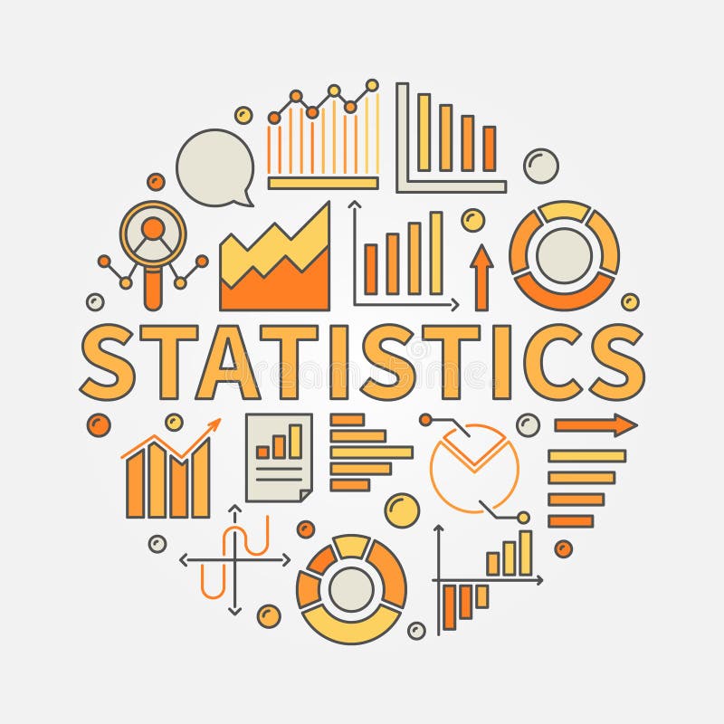 Statistics Illustration Concept Stock Vector - Illustration of graph ...