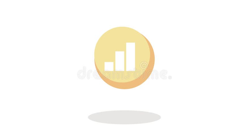 Statistics Infographic in Desktop Animation Stock Video - Video of ...
