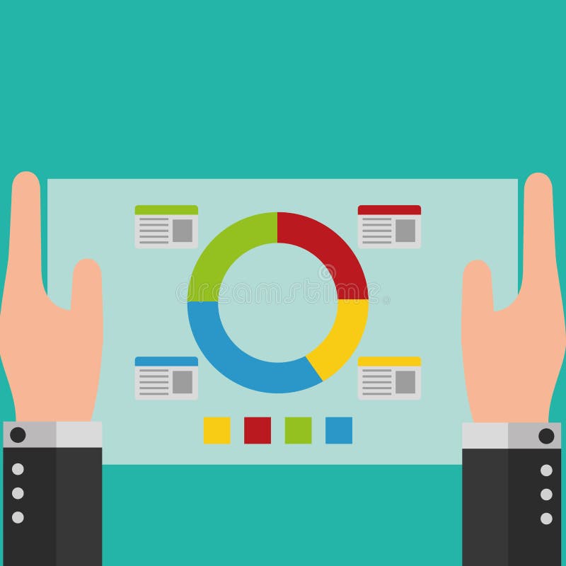 Statistics and Infographic Design Stock Illustration - Illustration of ...