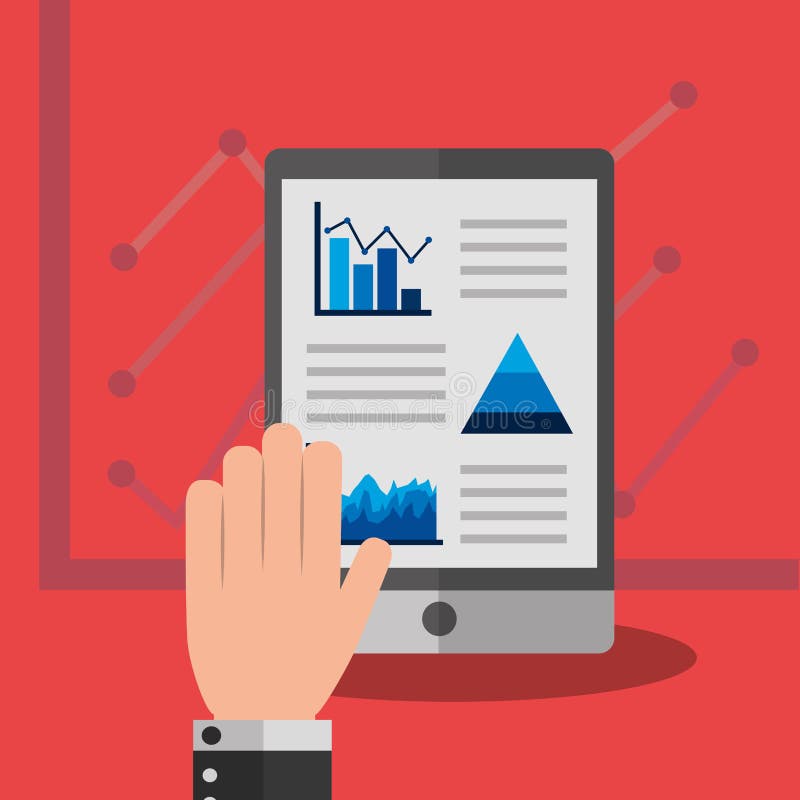 Statistics and Infographic Design Stock Illustration - Illustration of ...