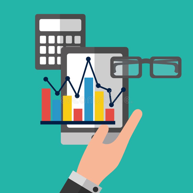 Statistics and Infographic Design Stock Illustration - Illustration of ...