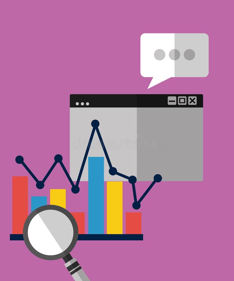 Statistics and Infographic Design Stock Illustration - Illustration of ...