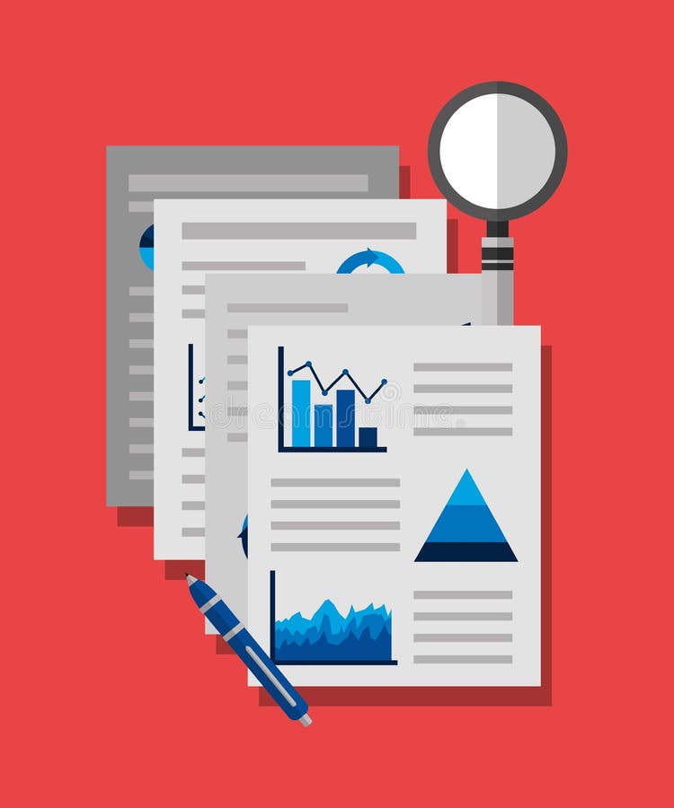 Statistics and Infographic Design Stock Illustration - Illustration of ...