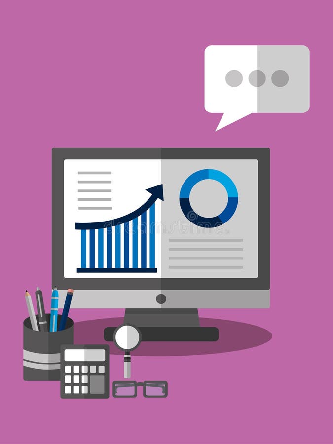 Statistics and Infographic Design Stock Illustration - Illustration of ...