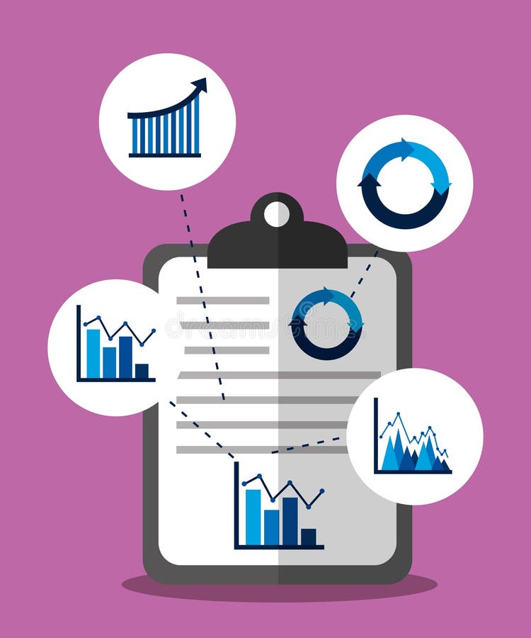 Statistics and Infographic Design Stock Illustration - Illustration of ...