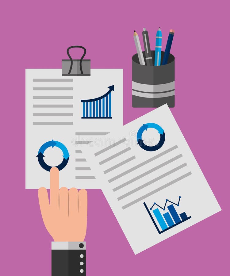 Statistics and Infographic Design Stock Illustration - Illustration of ...