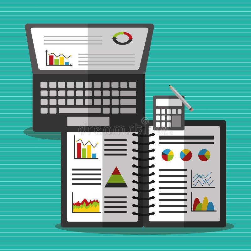 Statistics and Infographic Design Stock Illustration - Illustration of ...