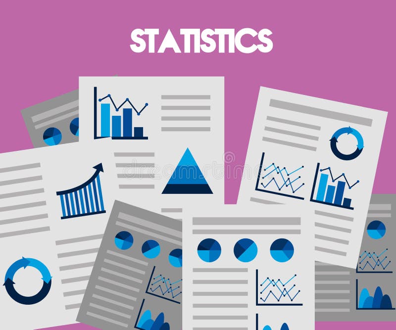 Statistics and Infographic Design Stock Illustration - Illustration of ...