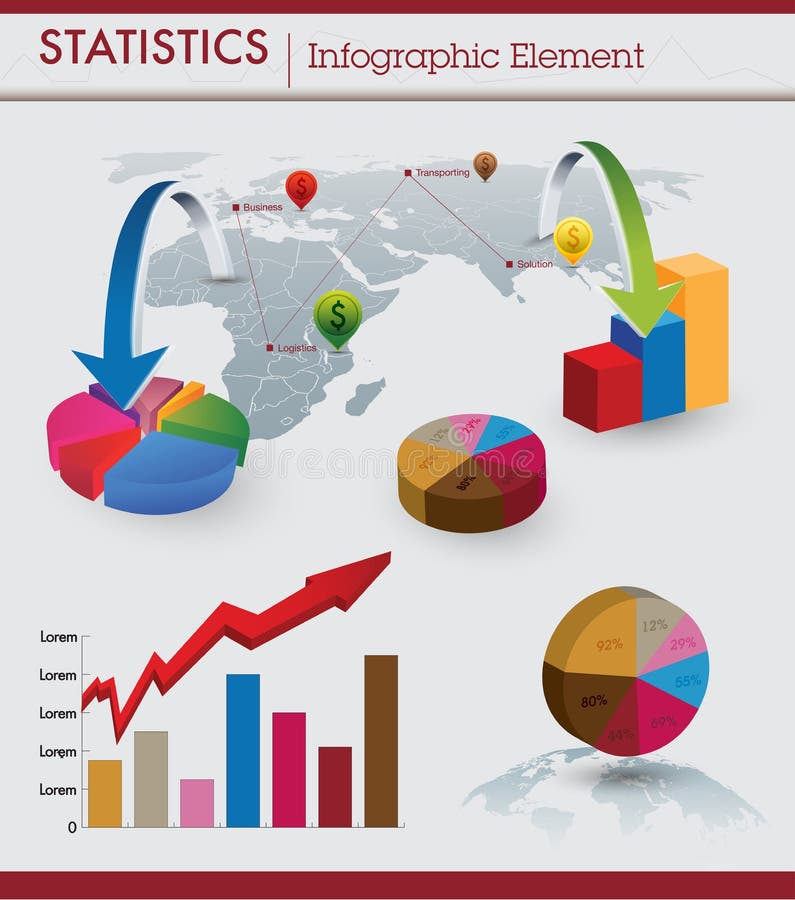 Infographic Illustration of Import and Export Stock Vector ...
