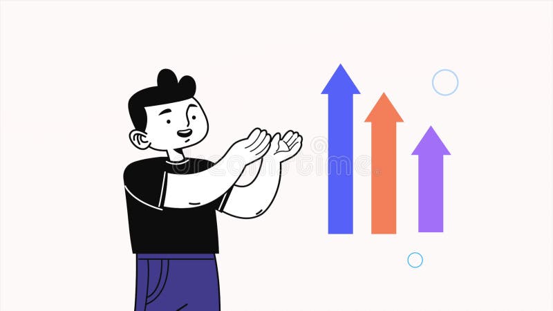 Statistics Infographic in Paperboard Animation Stock Video - Video of ...