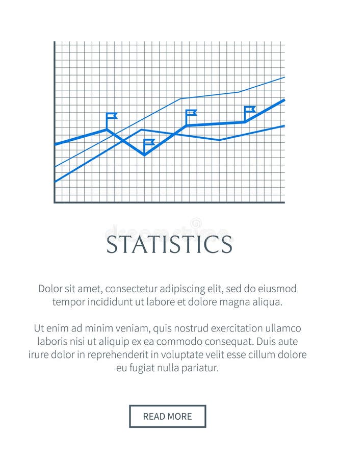 Growing Blue Bar Chart and Rising Arrow Stock Illustration ...