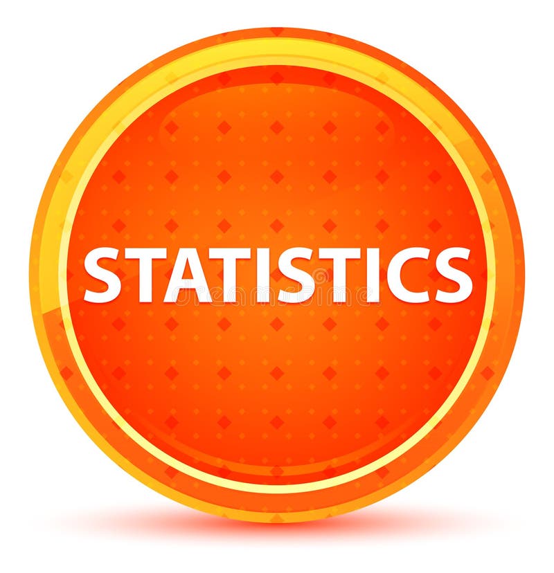Statistics Natural Orange Round Button Stock Illustration ...
