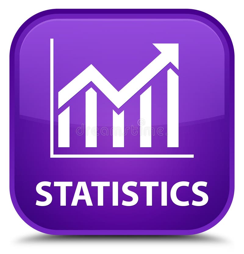 Statistics Special Purple Square Button Stock Illustration ...