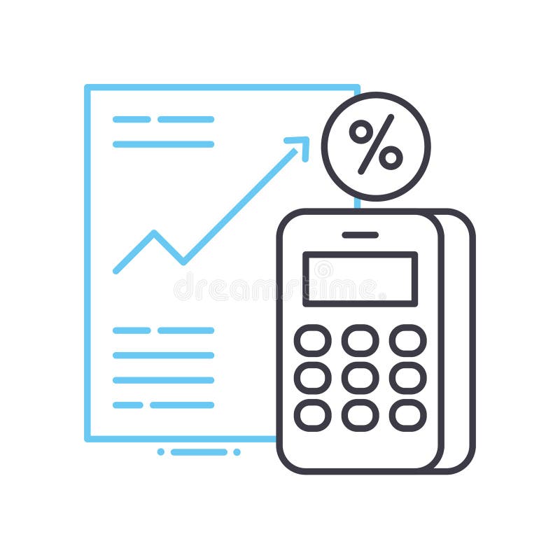Statistics Line Icon, Outline Symbol, Vector Illustration, Concept Sign ...