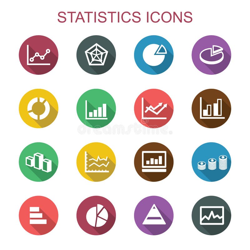 Statistics icons stock vector. Illustration of goal, icons - 40981276