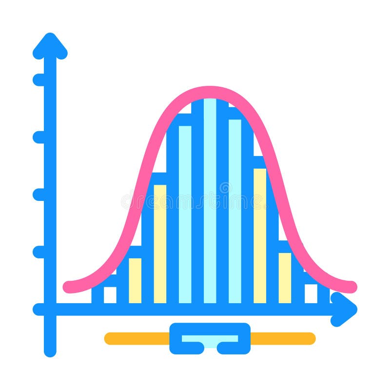 Statistics Math Science Education Color Icon Vector Illustration Stock ...