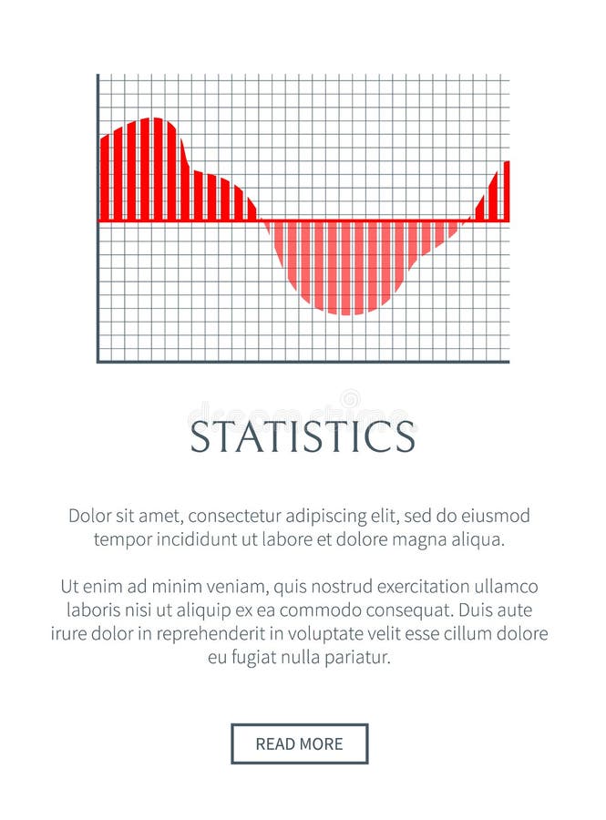 Statistics Page Text Sample Vector Illustration Stock Vector ...