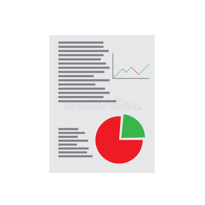 Statistics on Paper Sheet on White Background for Graphic and Web ...