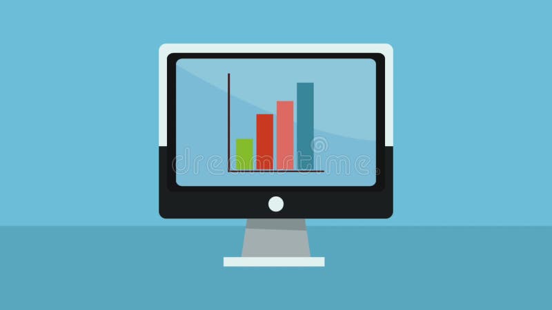 Blue Statistics Pie Infographic Animation Stock Footage - Video of ...