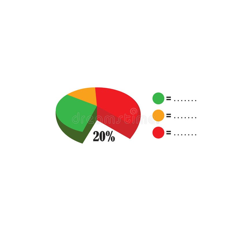 Statistics or Percentage Icon Stock Vector - Illustration of element ...