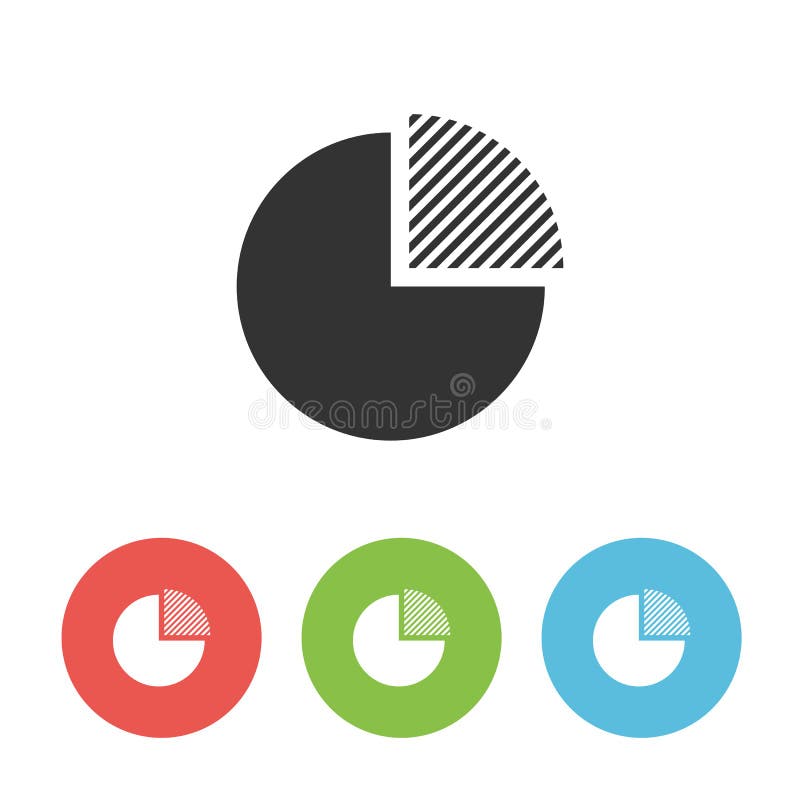 Statistics pie chart icon stock illustration. Illustration of element ...