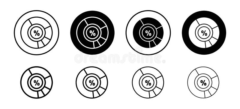 Statistics Pie Chart Infographics for Accounting and Presentation Icon ...
