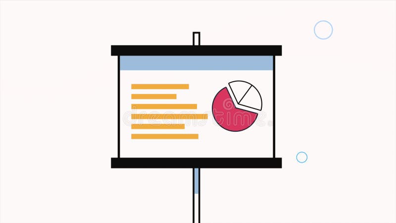 Statistics Pie Infographic Data Animation Stock Footage - Video of ...