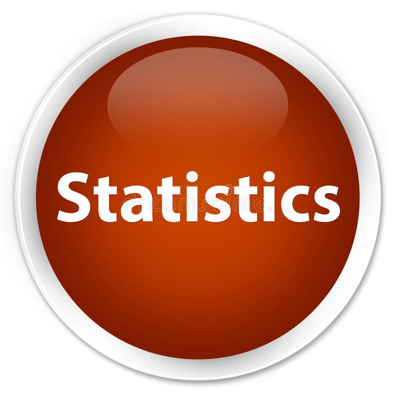 Statistics Premium Brown Round Button Stock Illustration - Illustration ...