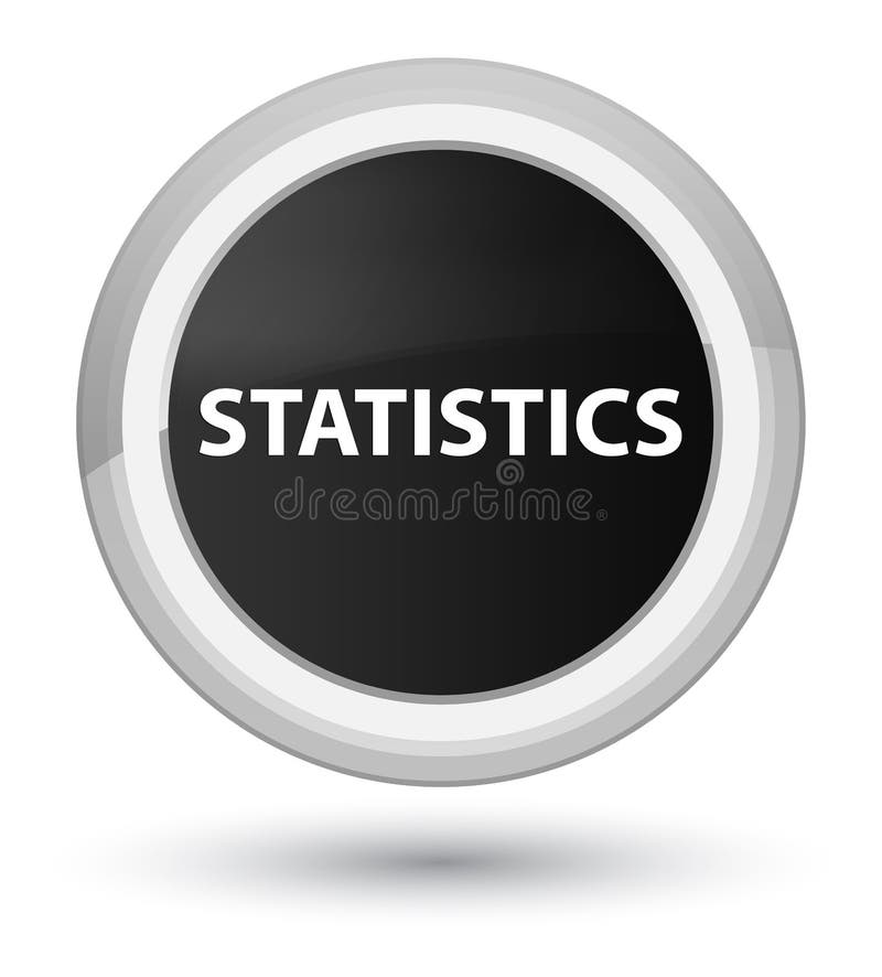 Statistics Prime Black Round Button Stock Illustration - Illustration ...