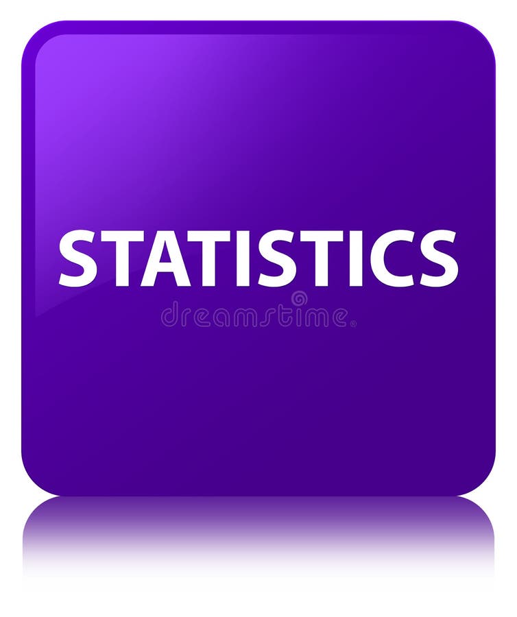 Statistics Purple Square Button Stock Illustration - Illustration of ...