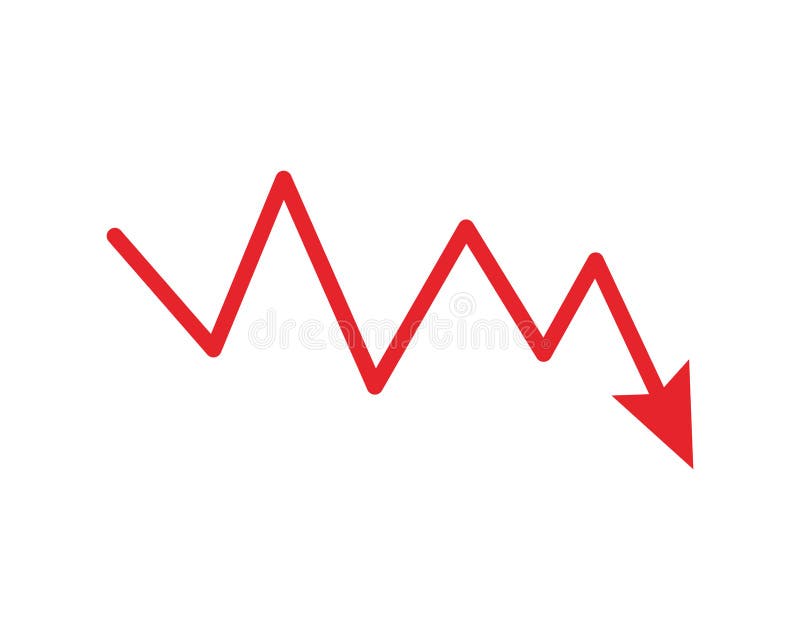 Statistics Red Arrow Infographic Icon Stock Vector - Illustration of ...