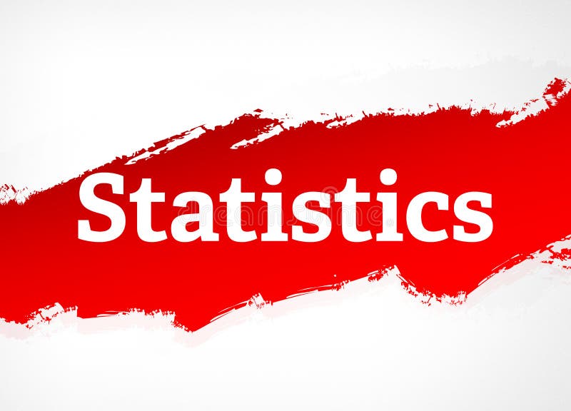 Statistics Red Brush Abstract Background Illustration Stock ...