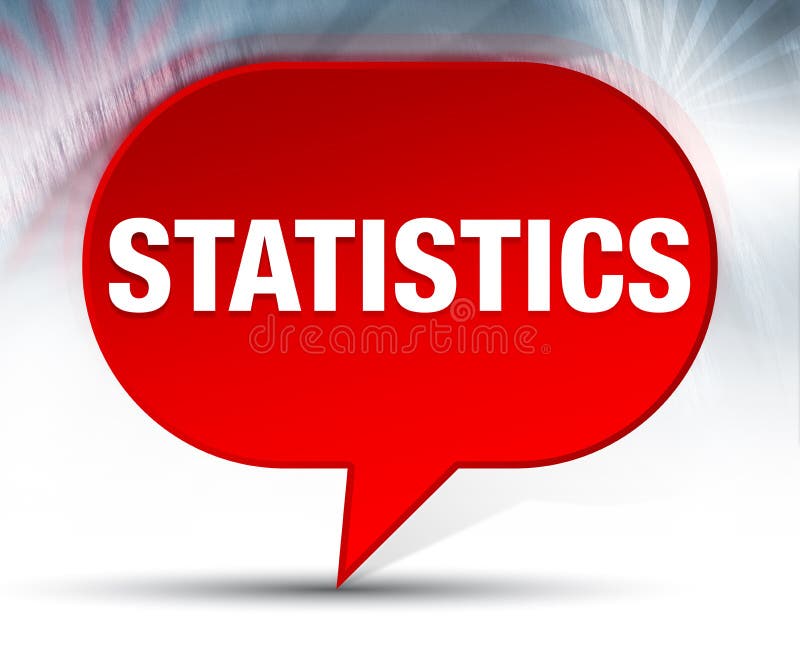 Statistics Red Bubble Background Stock Illustration - Illustration of ...