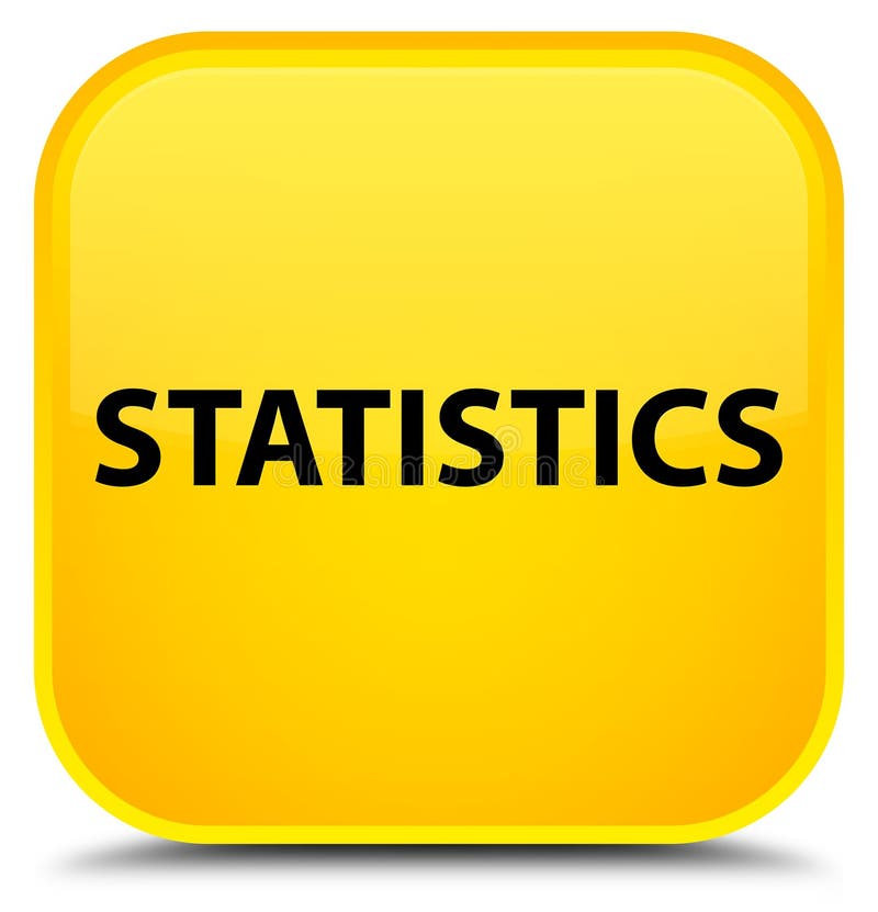 Statistics Special Yellow Square Button Stock Illustration ...