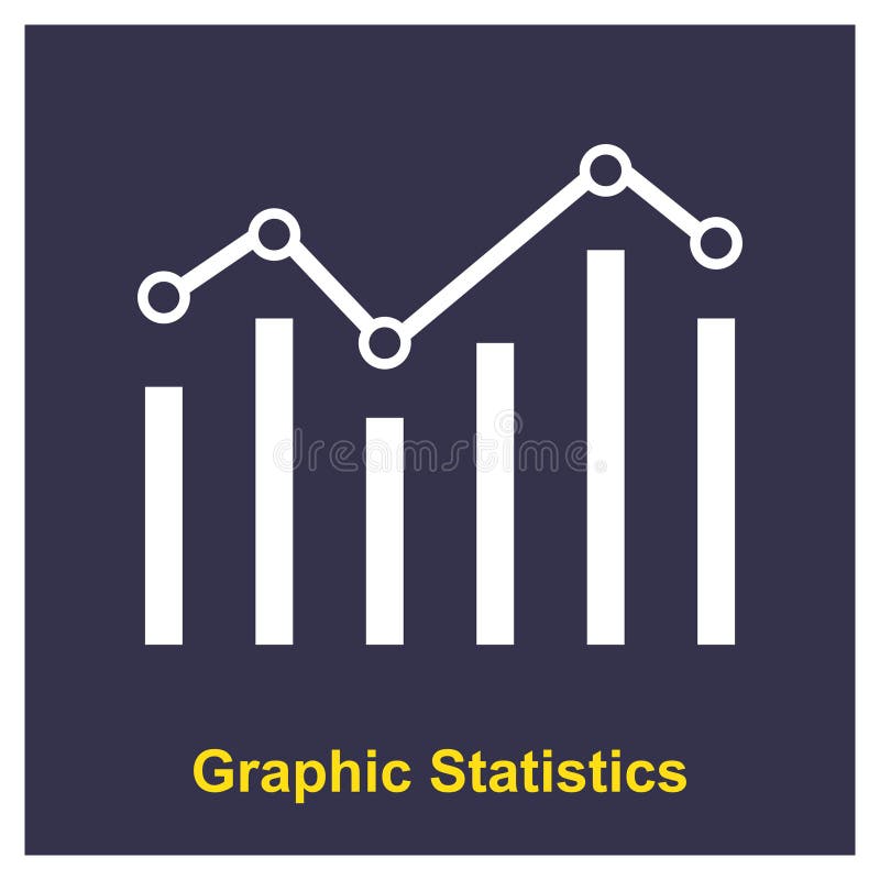 Statistics vector icon stock illustration. Illustration of signs ...