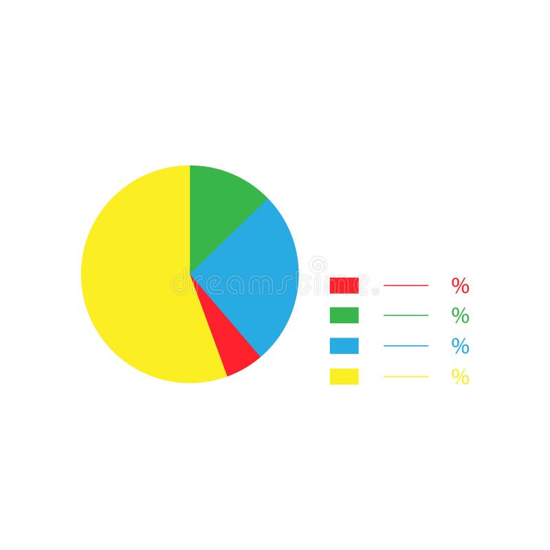 Circle Statistics Vector Icon Stock Illustration - Illustration of ...