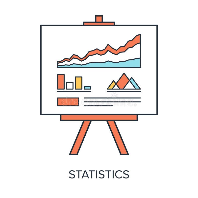 Statistics Vector Illustration Concept Stock Vector - Illustration of ...