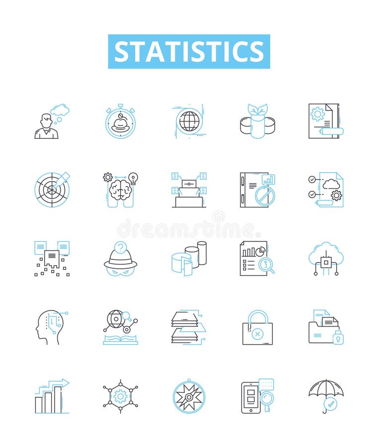 Statistics Vector Line Icons Set. Statistic, Analytics, Data, Variables ...