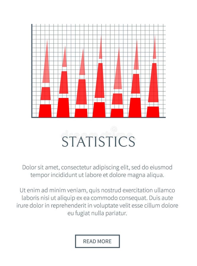 Statistics Web Page and Text Vector Illustration Stock Vector ...