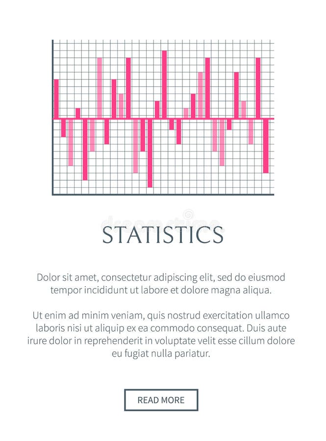 Statistics Page Text Sample Vector Illustration Stock Vector ...