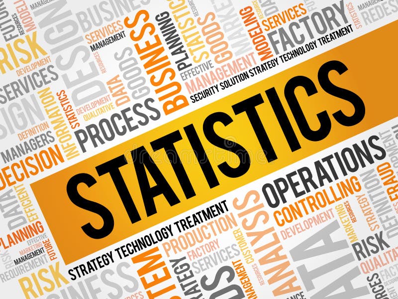 STATISTICS word cloud stock illustration. Illustration of corporation ...