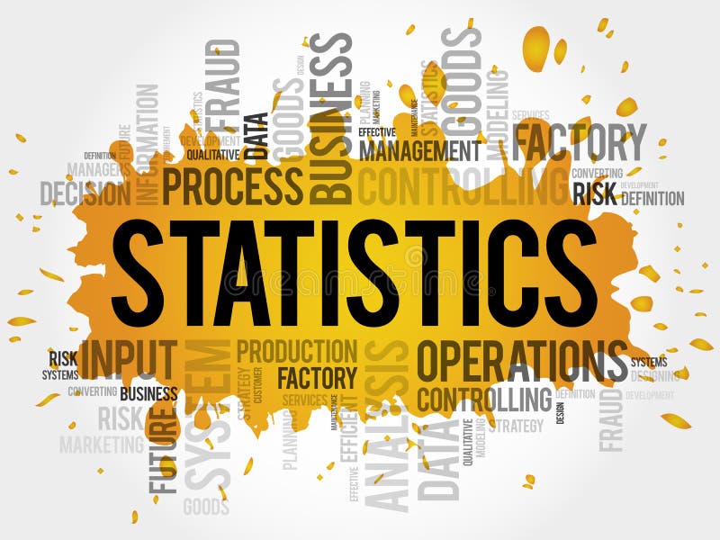 STATISTICS Word Cloud Collage Stock Illustration - Illustration of ...