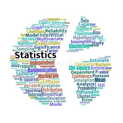 Statistics Word Cloud stock illustration. Illustration of cloud - 350209551